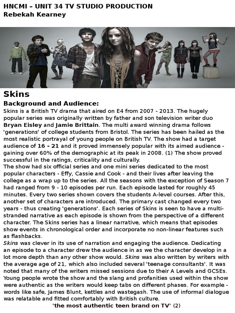 Skins: Bryan Eisley and Jamie Brittain. The Multi Award Winning Drama ...