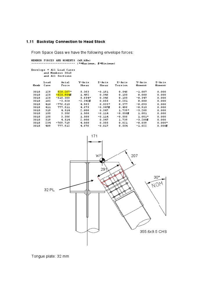 Conveyor Truss Connections Calcs - 11 | PDF | Screw | Building Engineering