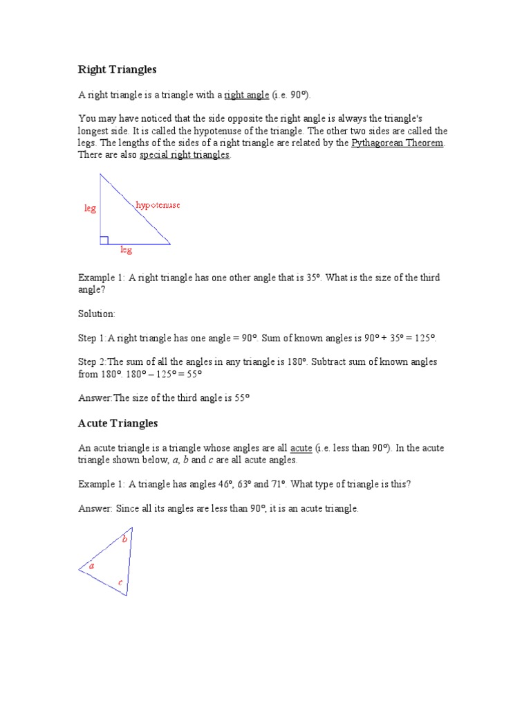 Types of Triangles | PDF | Triangle | Polytopes