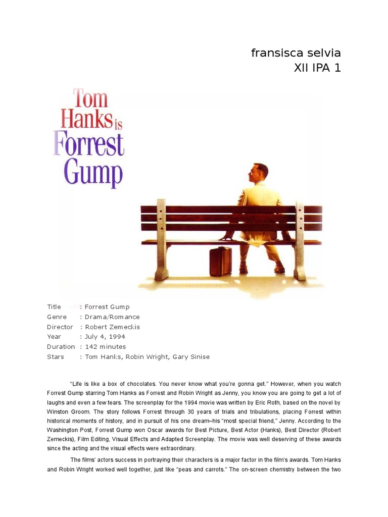 Forrest Gump Review | PDF | Leisure