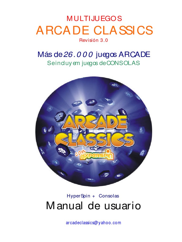 Manual Multijuegos ARCADE CLASSICS v3 | PDF | Hardware de videojuegos ...