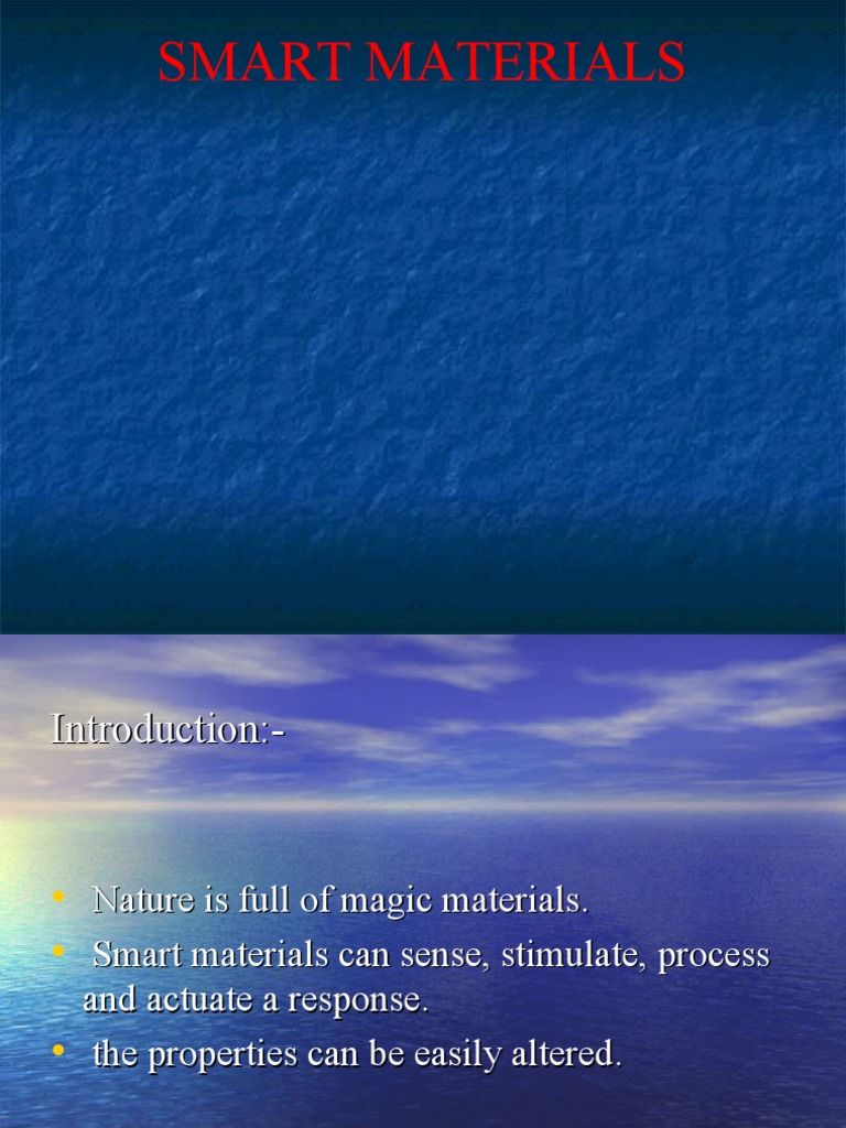 Smart Materials | PDF