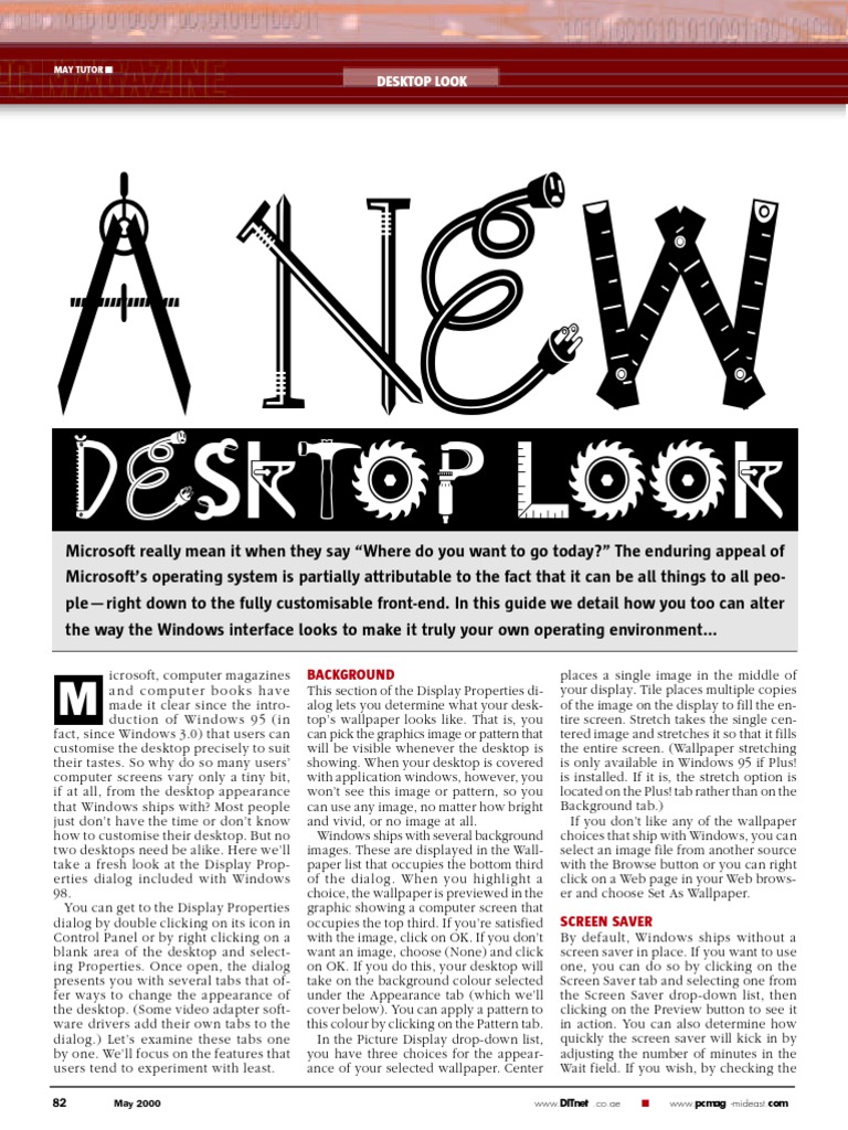 Desktop Look | PDF | Tab (Gui) | Icon (Computing)