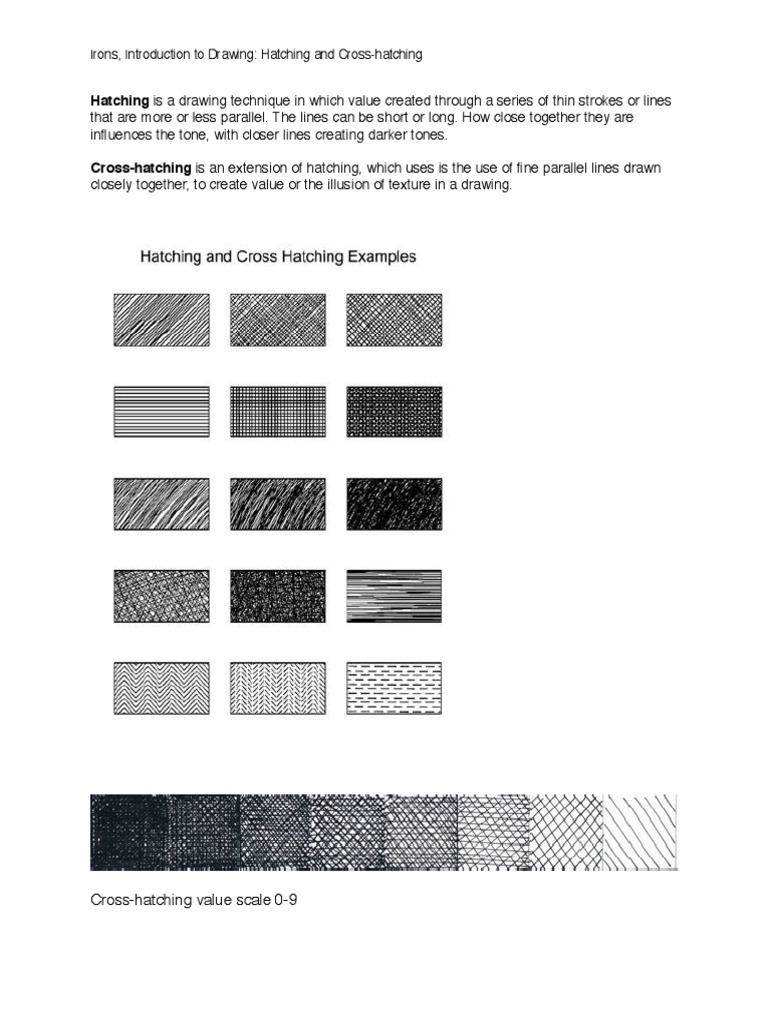 Drawing Techniques Hatching