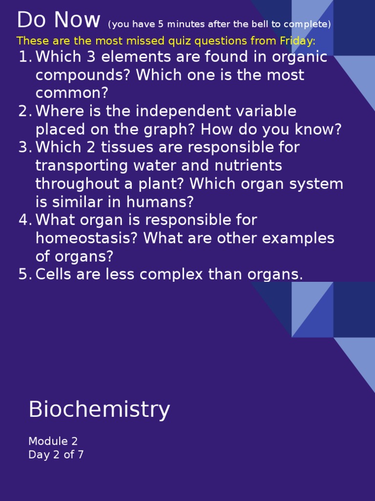 Unit 2 Module 2 Biochemistry Day2 | PDF | Lipid | Nucleic Acids