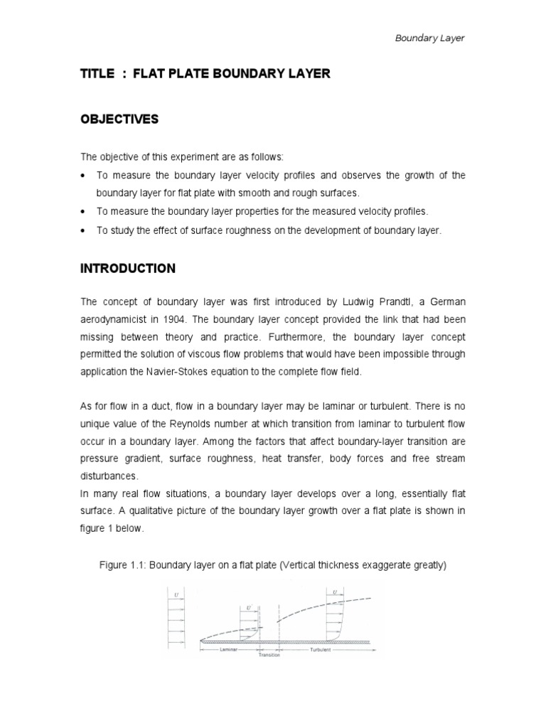 Lab Report Bl2 | PDF | Boundary Layer | Aerospace Engineering