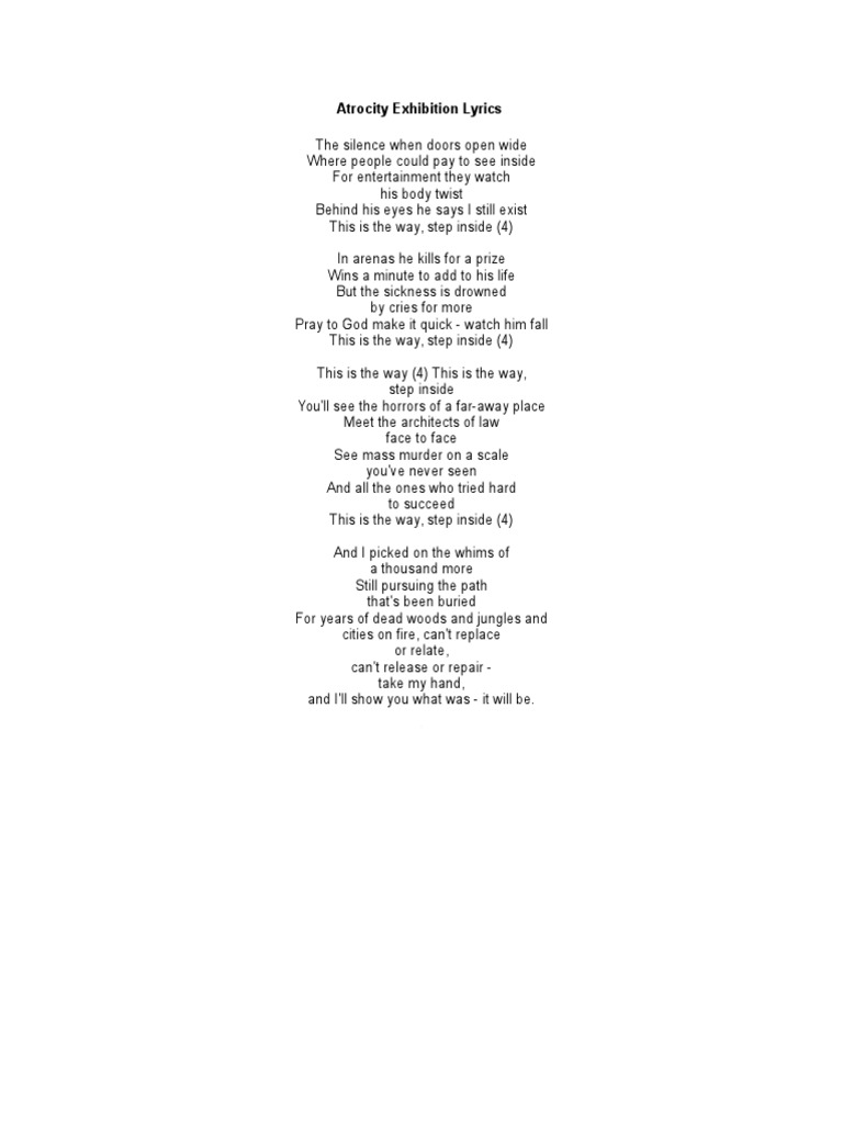 Joy Division Lyrics | PDF