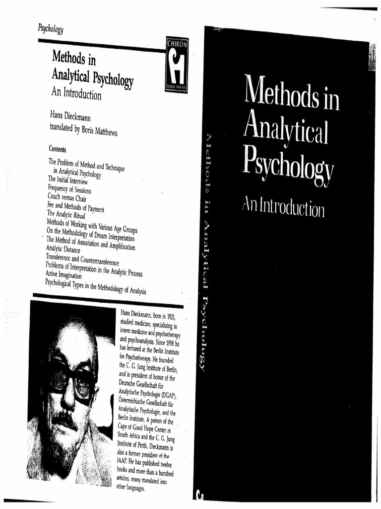 Hans Diekmann Methods in Analytical Psychology | PDF