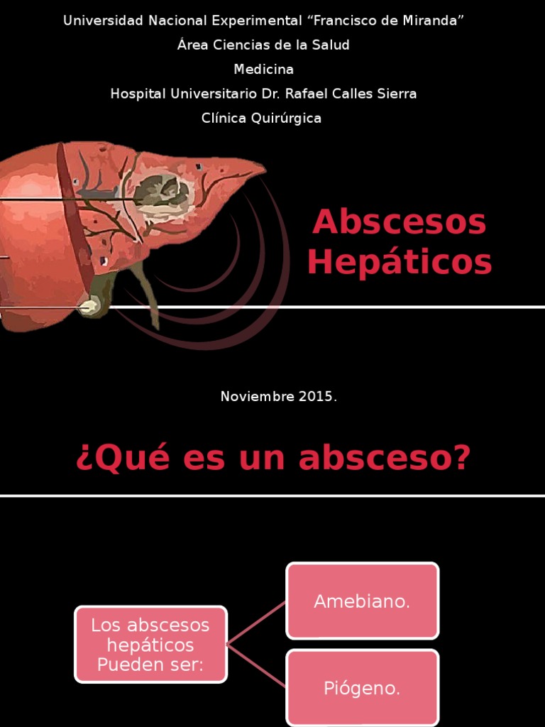 Abscesos Hepáticos | Ciencias de la Salud | Bienestar