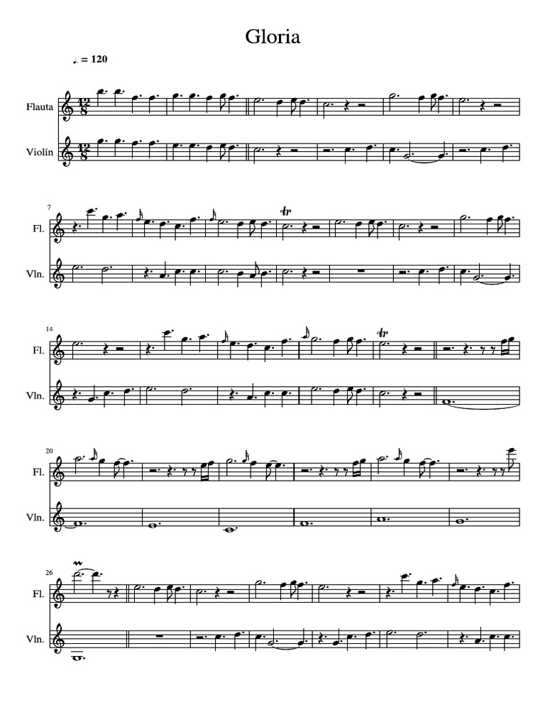 Gloria Giombini (Flauta y Violin) | PDF