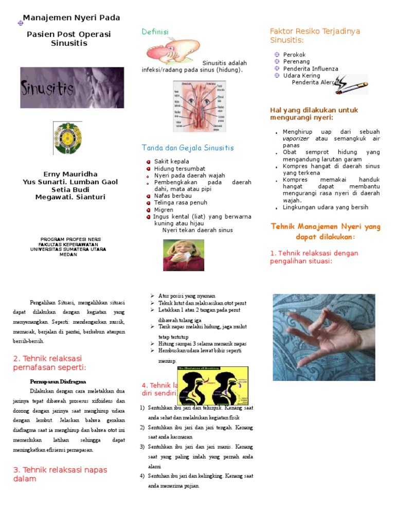 Leaflet Manajemen Nyeri Post Op Sinus | PDF
