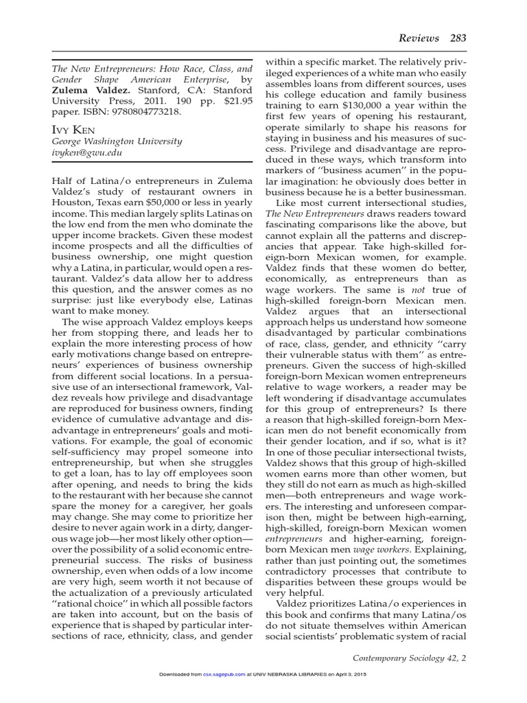 The New Entrepreneurs: How Race, Class, and Gender Shape American ...