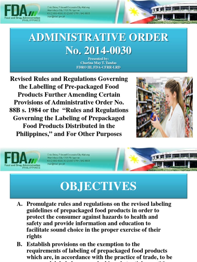 Updates On Food Labelling-PAFT Presentation-21 Feb | PDF | Nutrition ...