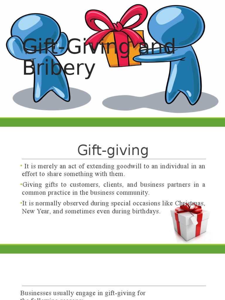 Gift-Giving and Bribery | Bribery | Politics