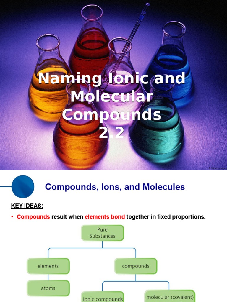 2 2 - Naming Ionic Molecular Compounds | PDF | Ion | Chemical Bond