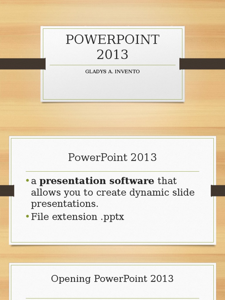 PowerPoint 2013 Guide for Grade 9 | PDF | Page Layout | Computer Keyboard