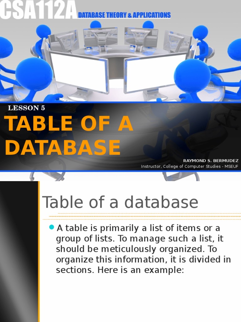 Database Tables Explained | PDF | Data Type | Table (Database)
