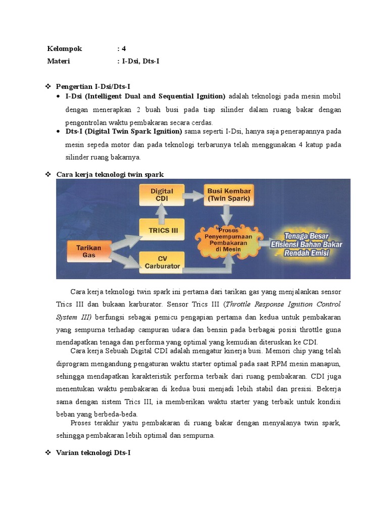 Presentasi Motor Bakar (I-Dsi, Dts-I) | PDF
