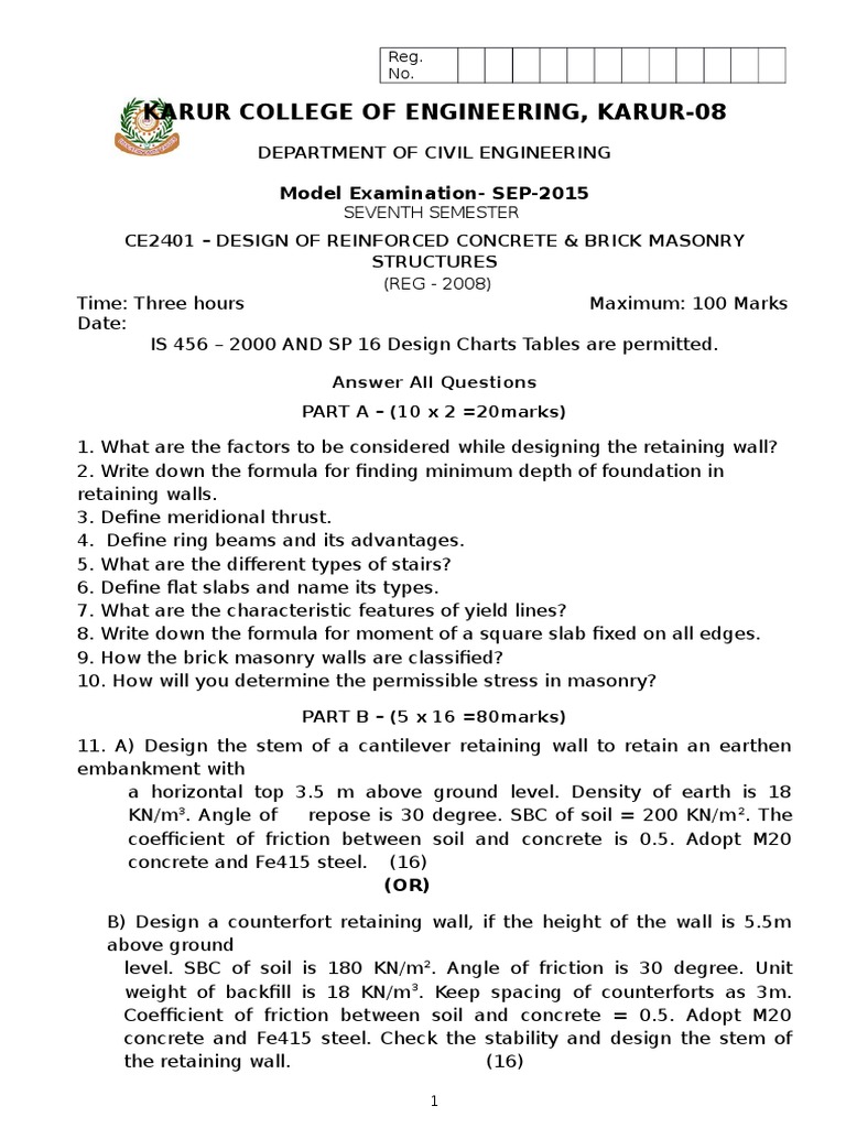 DRC & BMS Model-1 A | PDF | Masonry | Building Materials