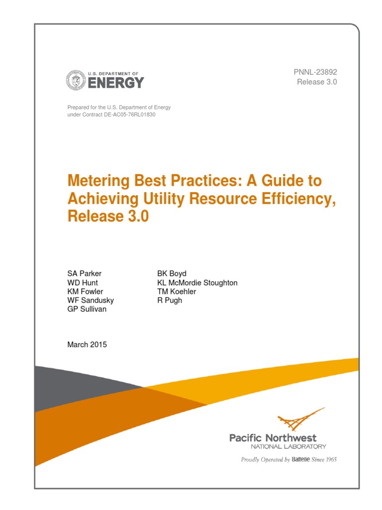 Metering Best Practices 2015 | PDF | Smart Grid | Efficient Energy Use
