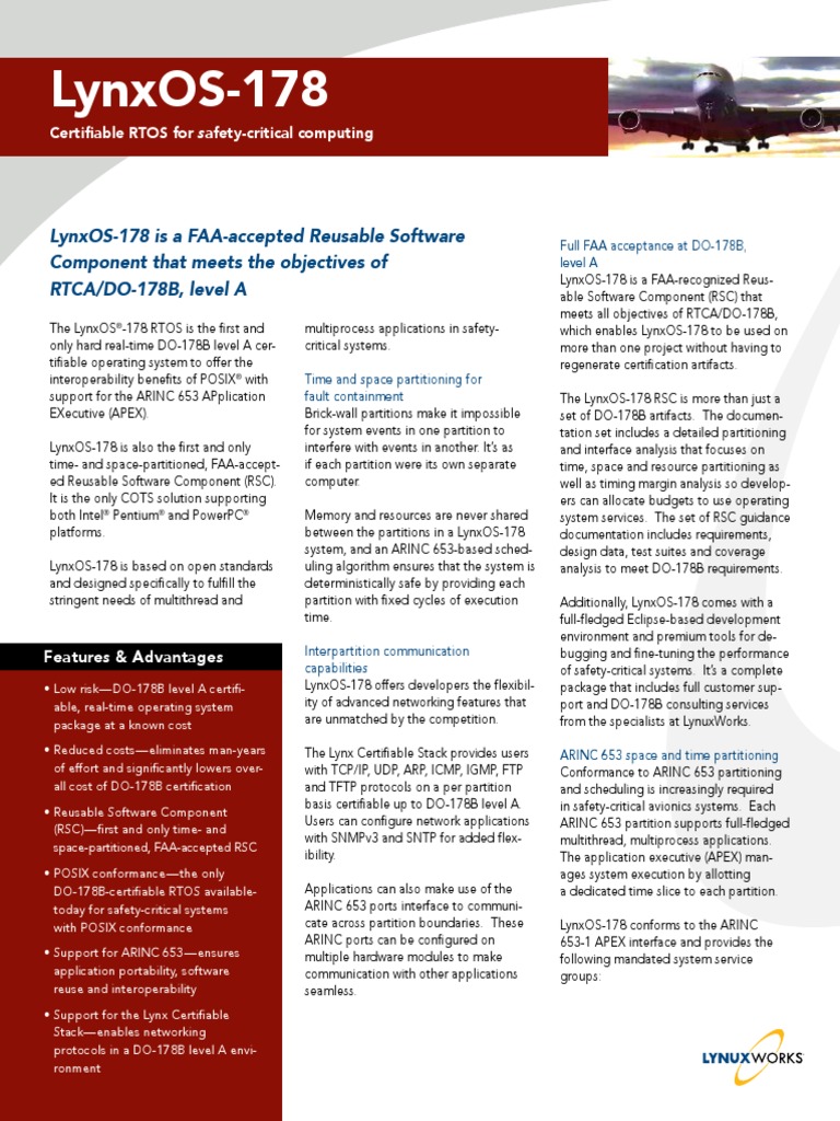 LynxOS 178 | PDF | Operating System | System Software