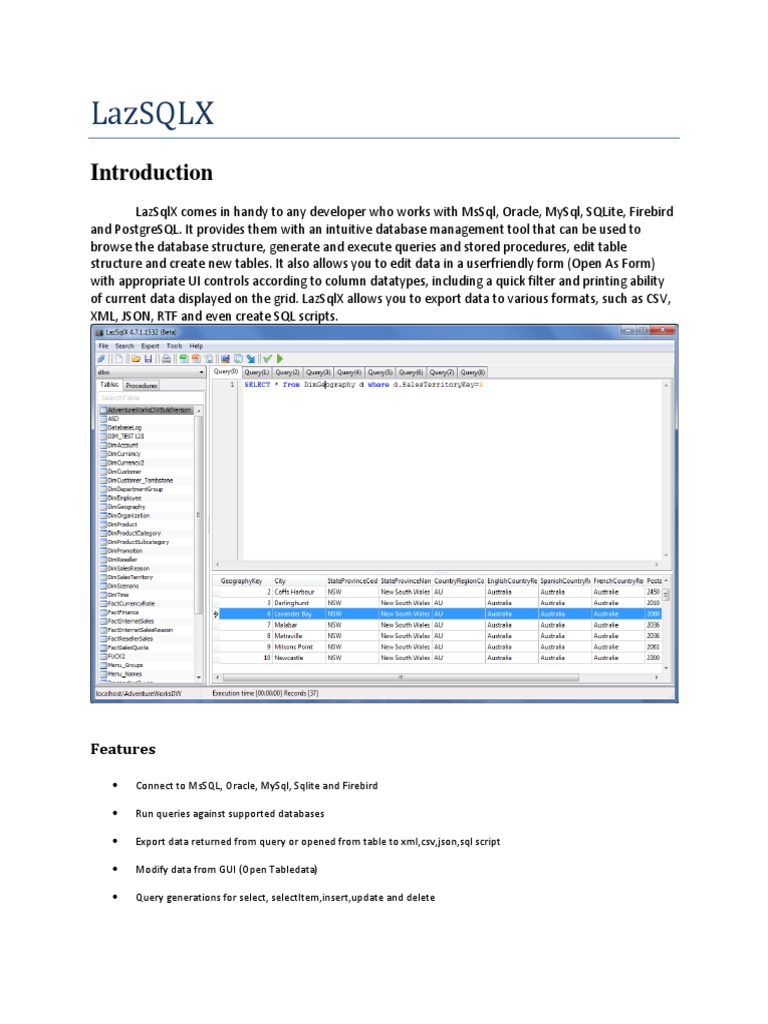 Laz SQLX | PDF | Microsoft Sql Server | Table (Database)