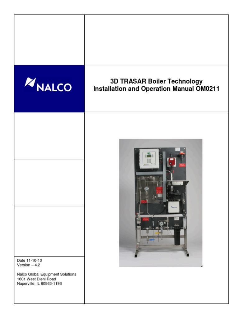 3D TRASAR Boiler Manual Ver 4.2 11-10-10 | PDF | Boiler | Electrical ...
