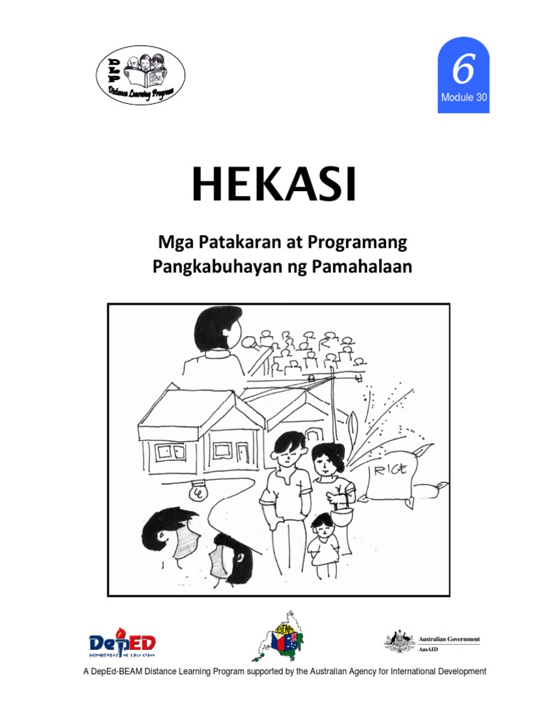 Hekasi 6 DLP 30 - Mga Patakaran at Programang Pangkabuhayan NG ...