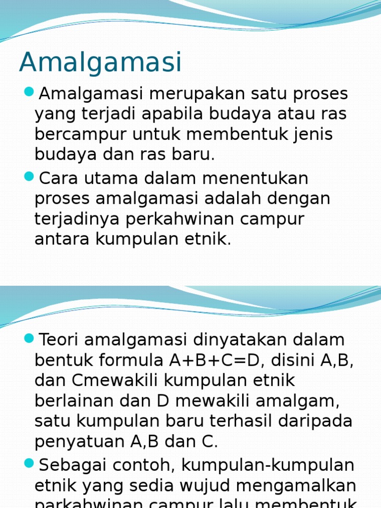 Proses Amalgamasi Budaya | PDF