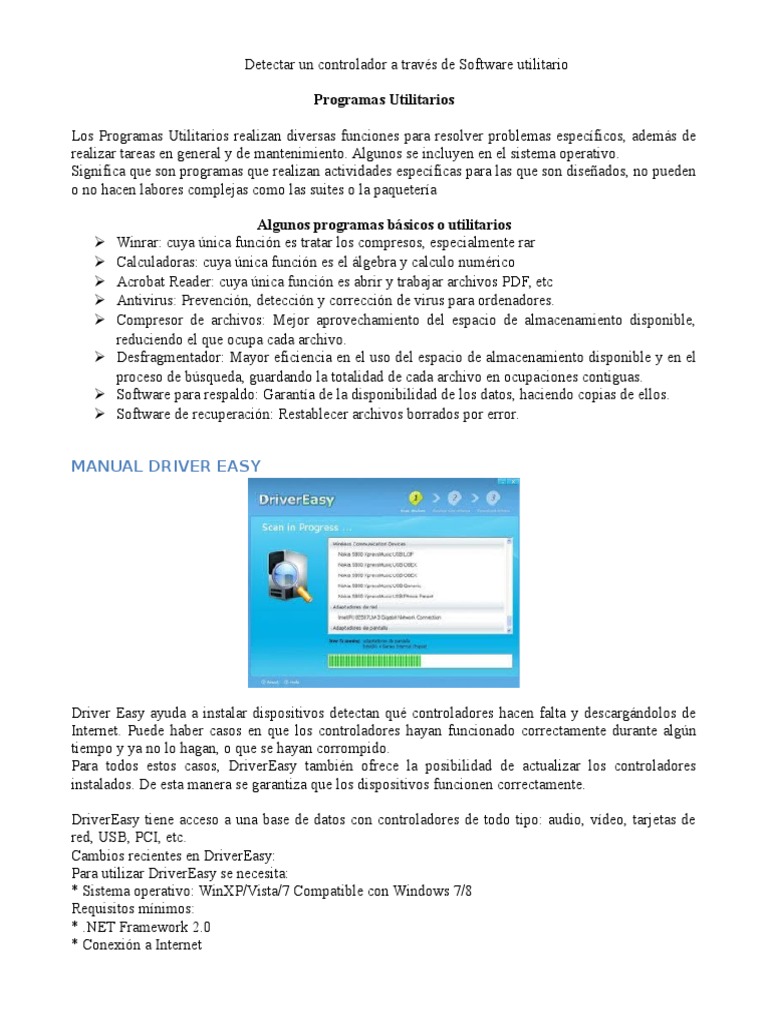 Detectar Un Controlador A Través de Software Utilitario | PDF | Archivo de computadora ...