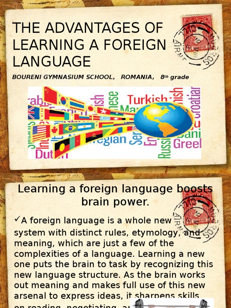 The Advantages of Learning A Foreign Language | PDF | Multilingualism ...