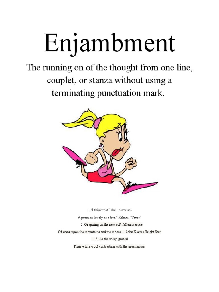 Enjambment | PDF | Poetics | Phonaesthetics