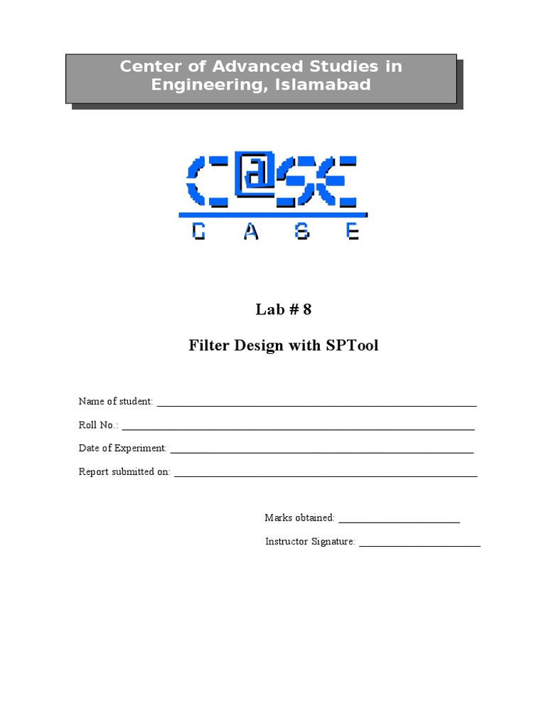 DSP Filter Design With Sptool Matlab | PDF | Signal (Electrical Engineering) | Spectral Density
