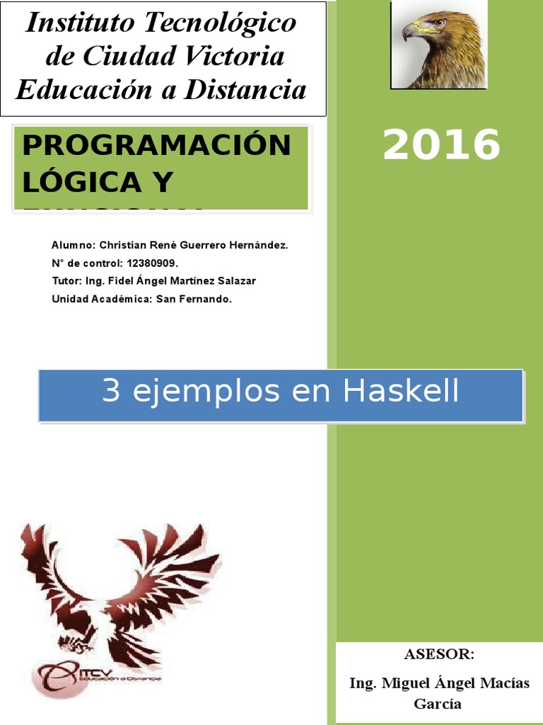 3 Ejemplos en Haskell | PDF | Programación de computadoras | Áreas de informática