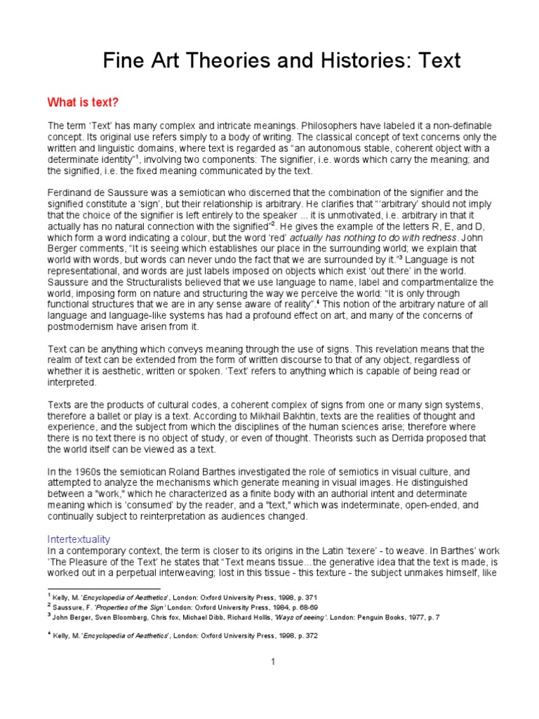 What Is Text? | PDF | Author | Art History