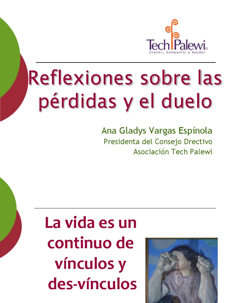 Reflexiones Sobre Las Pérdidas y El Duelo | PDF | Dolor | Ansiedad