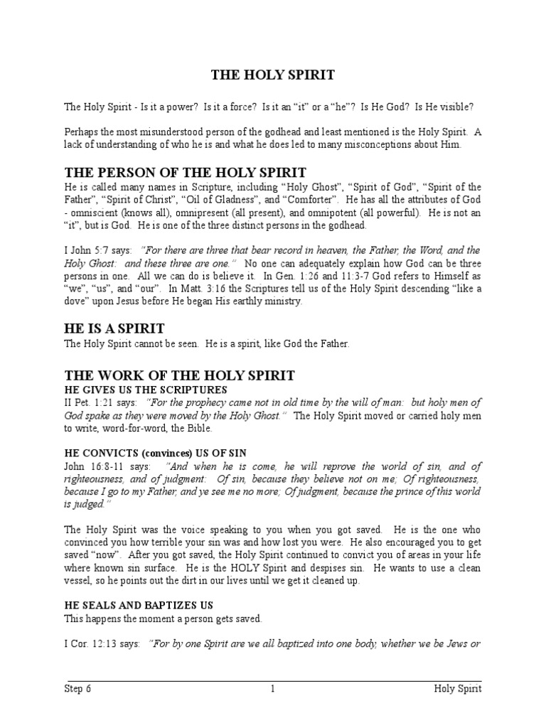 #06 Holy Spirit | PDF | God In Mormonism | Holy Spirit