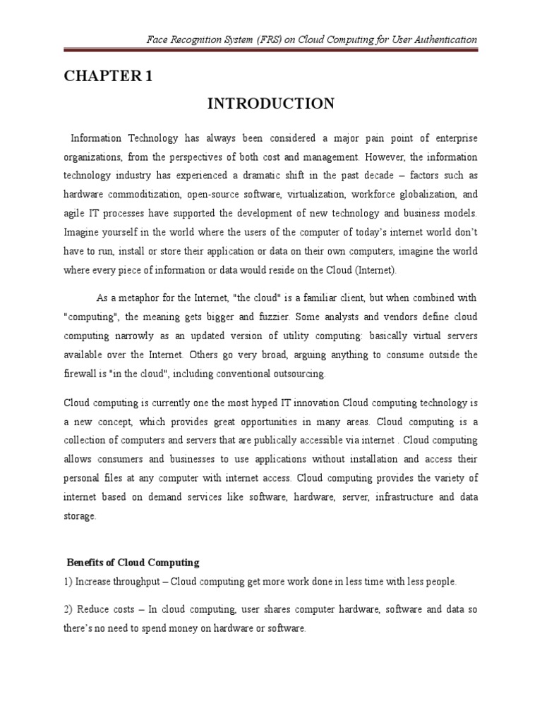 Face Recognition System | PDF | Software As A Service | Cloud Computing