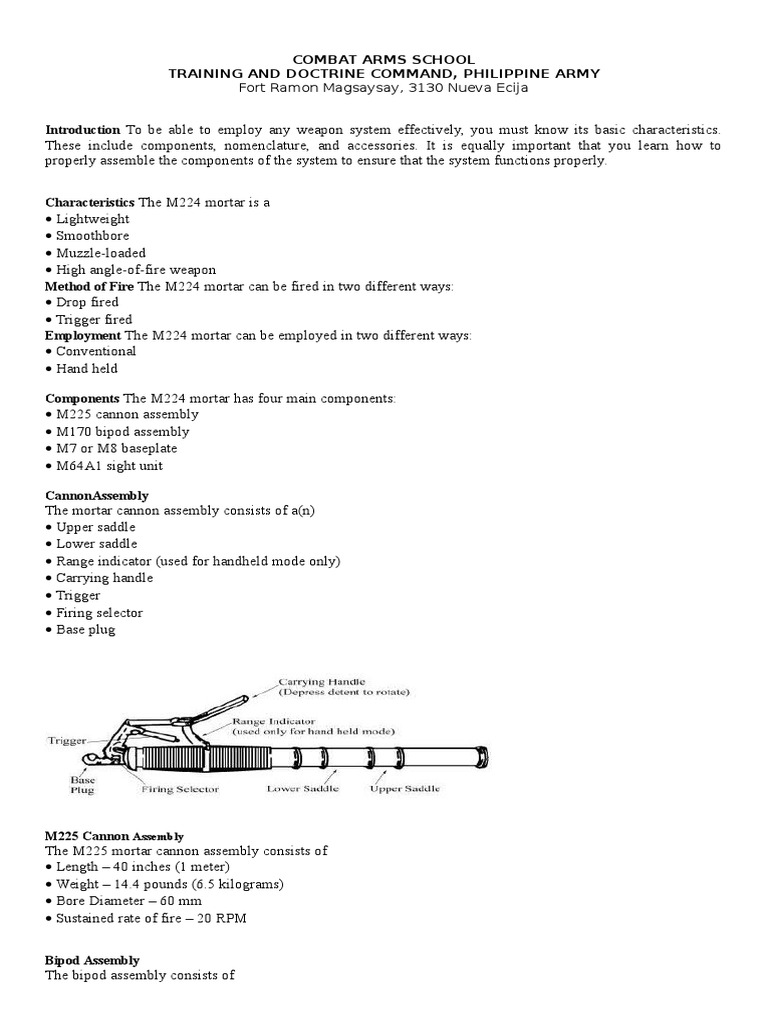 M224 60mm Mortar | Mortar (Weapon) | Projectiles