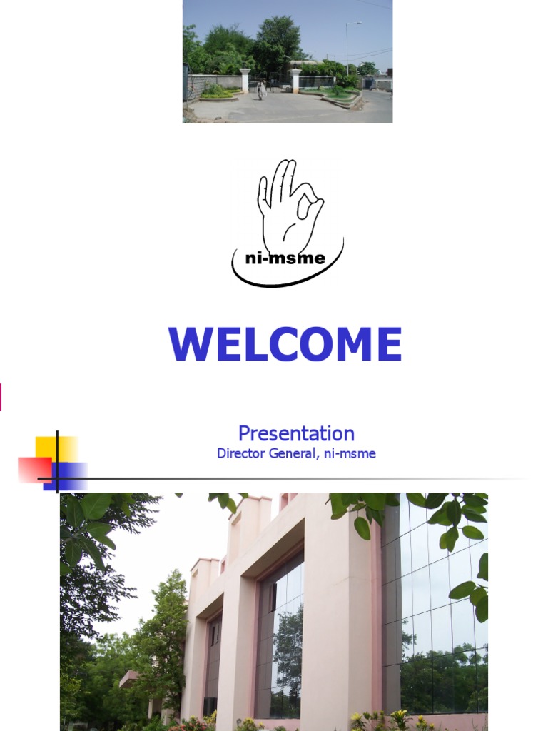 Welcome: National Institute For Micro, Small and Medium Enterprises ...