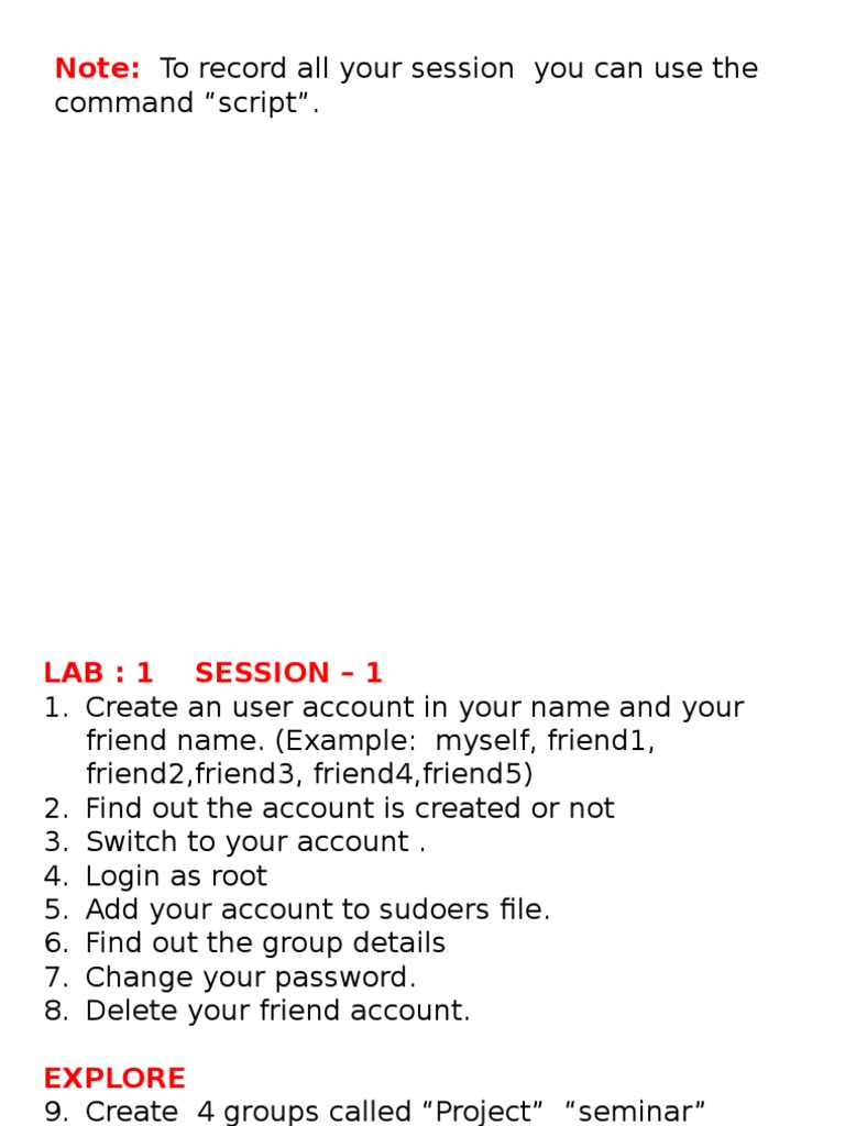 Shell Scripting Lab Assignments Pdf Directory Computing 1182