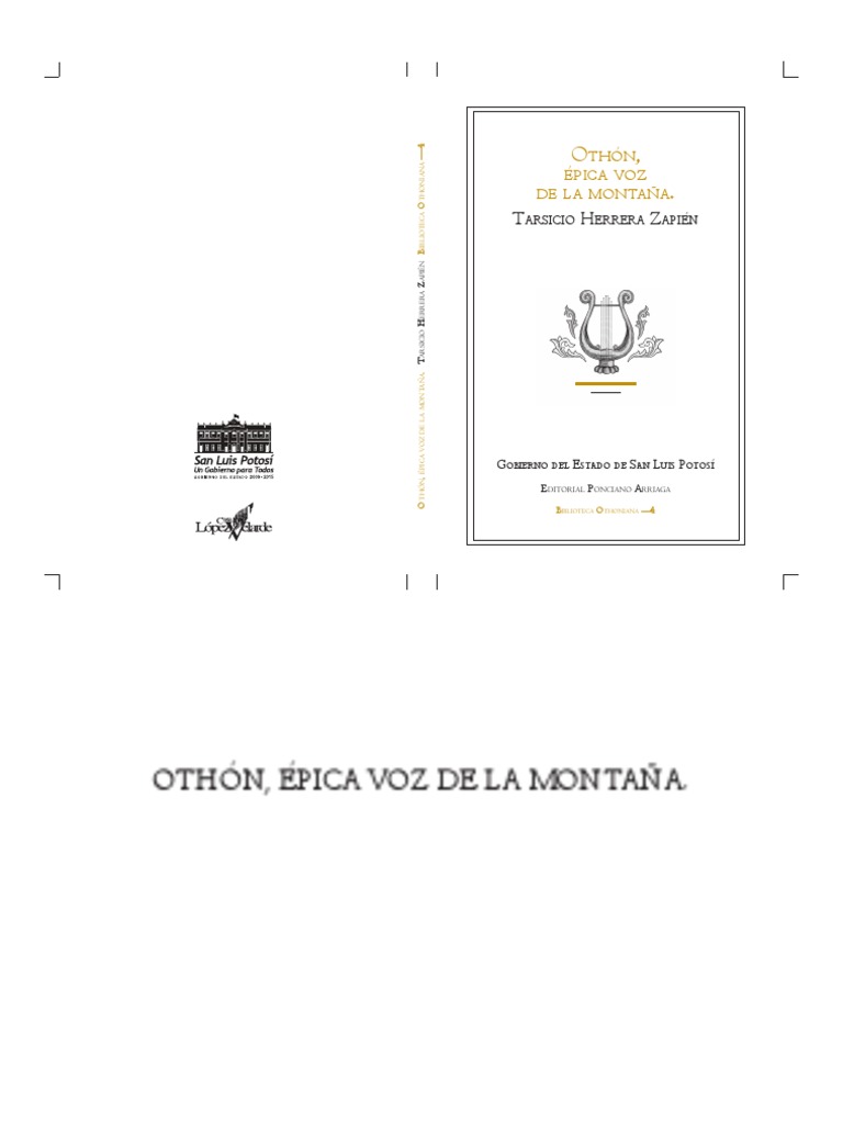 Manuel Jose Othon - Obras Completas OTHÓN, ÉPICA VOZ DE LA MONTAÑA ...