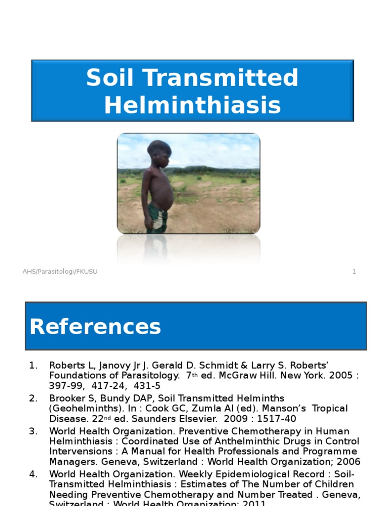 Soil Transmitted Helminthiasis (Parasitology) | PDF | Health Sciences ...