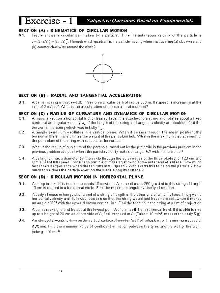 Circular Motion | PDF | Acceleration | Speed