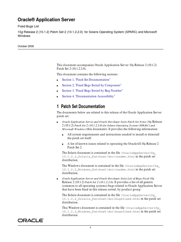 Bugs Fixed | PDF | Enterprise Java Beans | Oracle Database