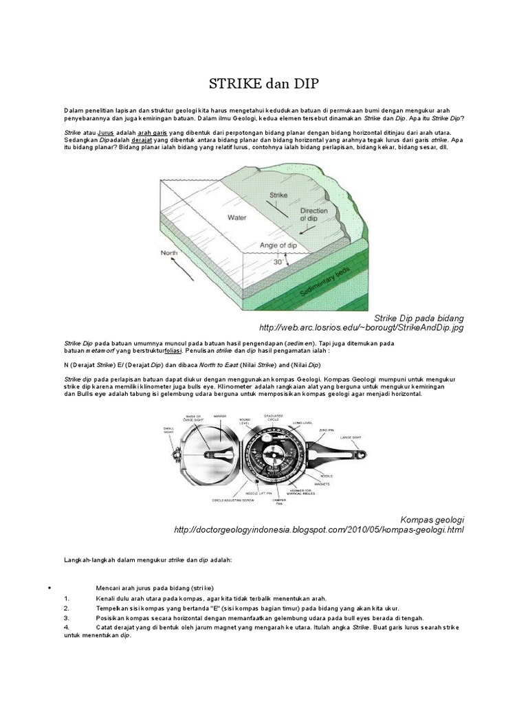 MENGUKUR STRIKE DAN DIP | PDF