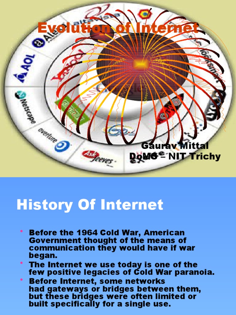 Evolution of Internet: Gaurav Mittal Doms - Nit Trichy | PDF | Internet ...