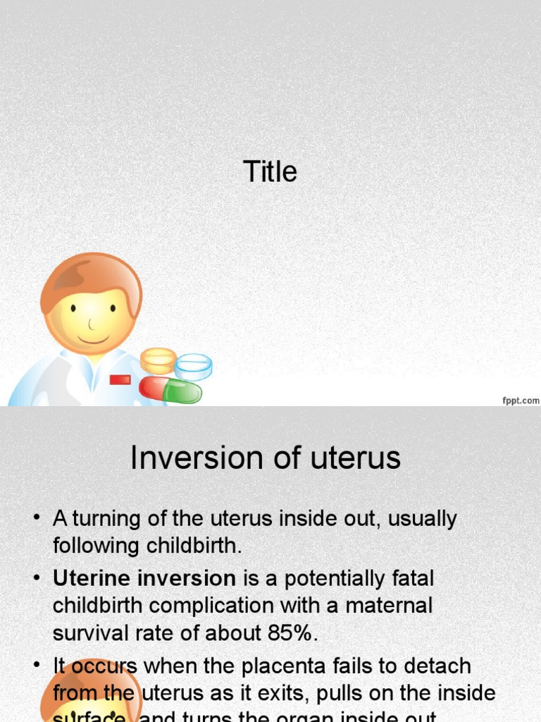 Uterine Inversion | PDF | Uterus | Childbirth