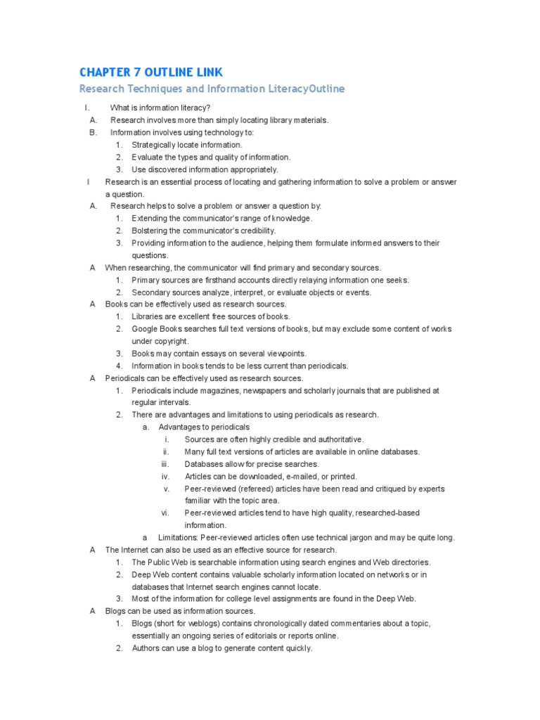 Communications Outlines 7-12 | PDF | Expert | Citation