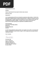 Forwarding Letter for Dissertation Submission | PDF